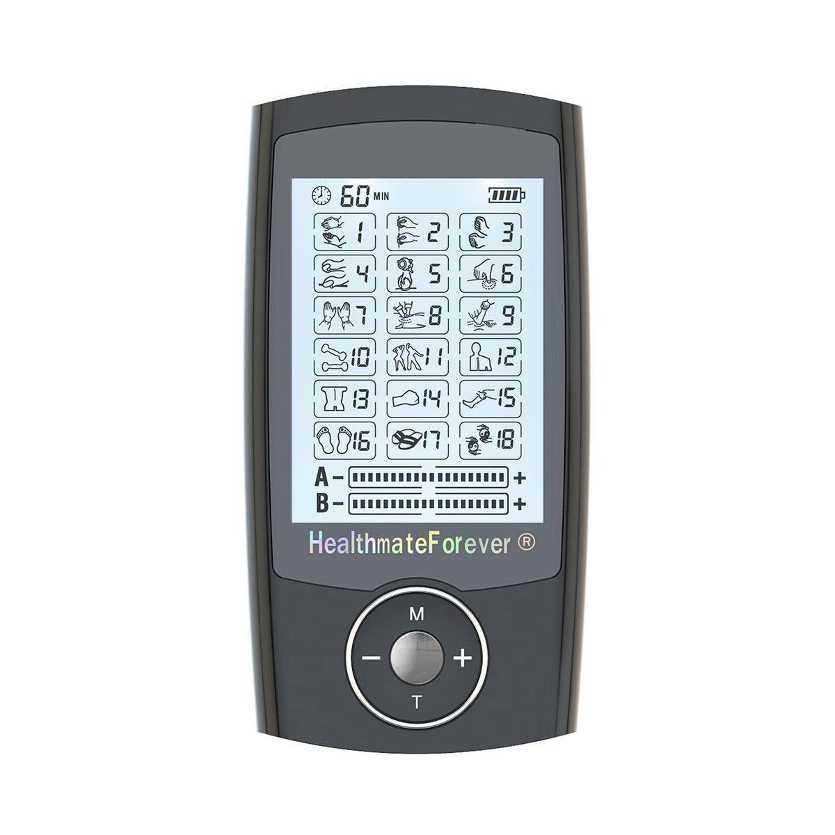 HealthmateForever PRO18AB Pain Relief TENS Unit & Muscle Stimulator for ...