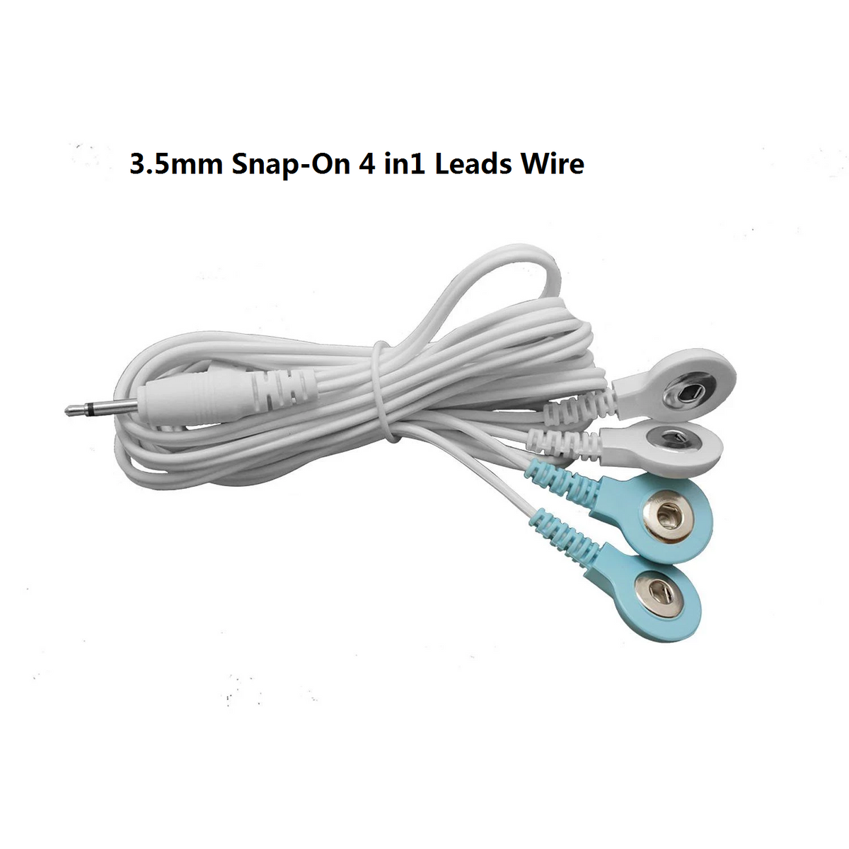 2 Sets of Snap-On 4 in 1 Leads Electrode Wires | HealthmateForever.com