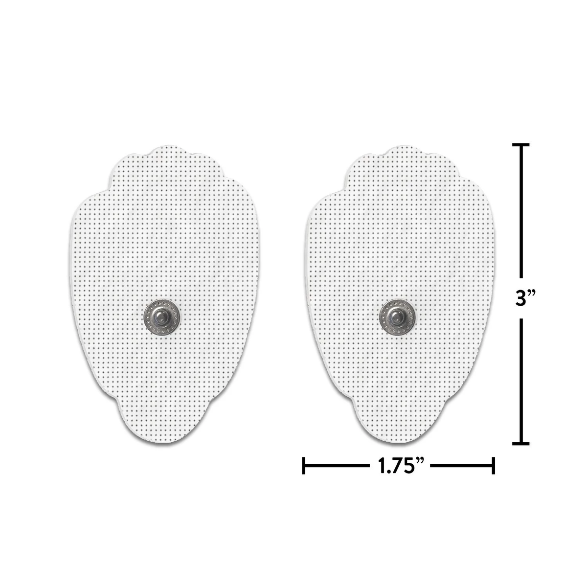10 Pairs (20 Pcs) White Snap-On Large Hand-Shaped Electrode Patches ...