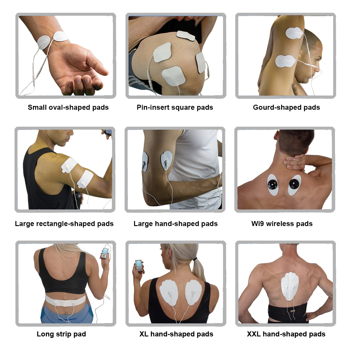 Snap-On White Large Hand-Shaped TENS Pad | HealthmateForever ...